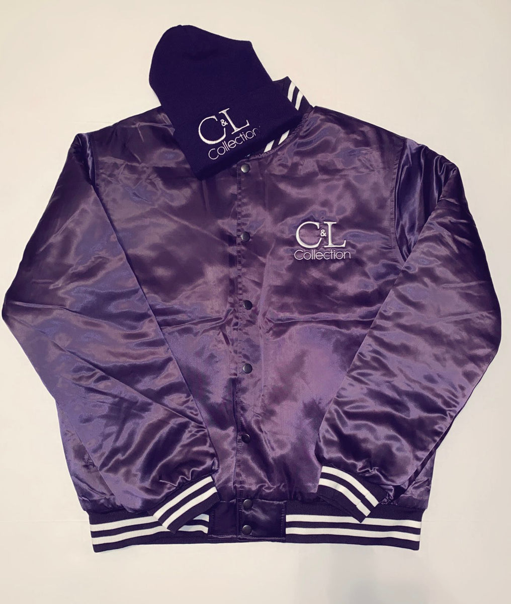 MEN’S VARSITY JACKET – Chat and Laugh Merch
